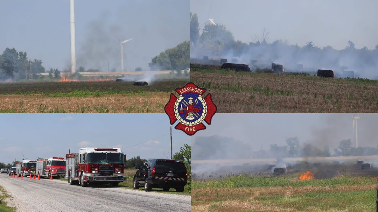 2nd Alarm Field Fire On Knapp - Lakeshore Fire On Scene - YouTube