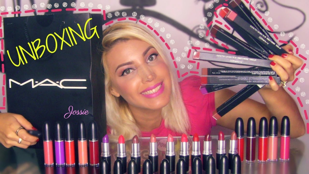 UNBOXING LABIALES MAC | GANÉ EL #RETOARTSYLIPS | RESEÑA - Jossie - YouTube