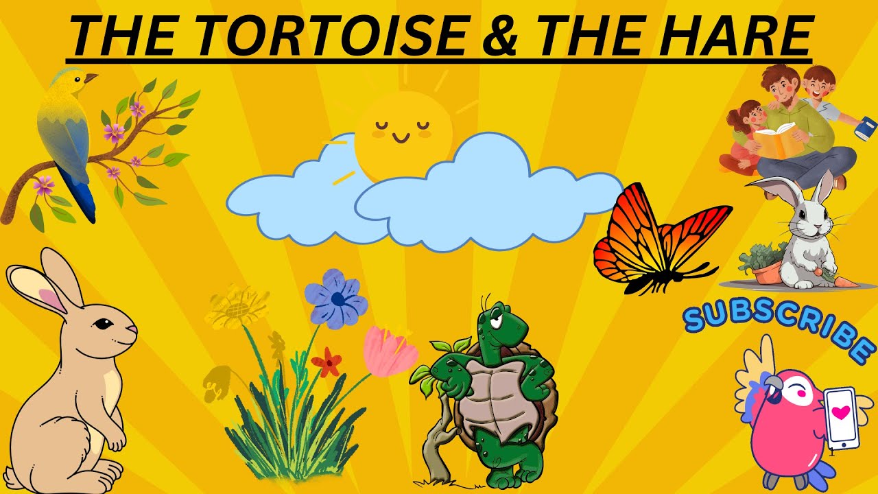 THE TORTOOISE & THE HARE| HARE AND THE TURTLE| SLOW AND STEADY WINS THE ...