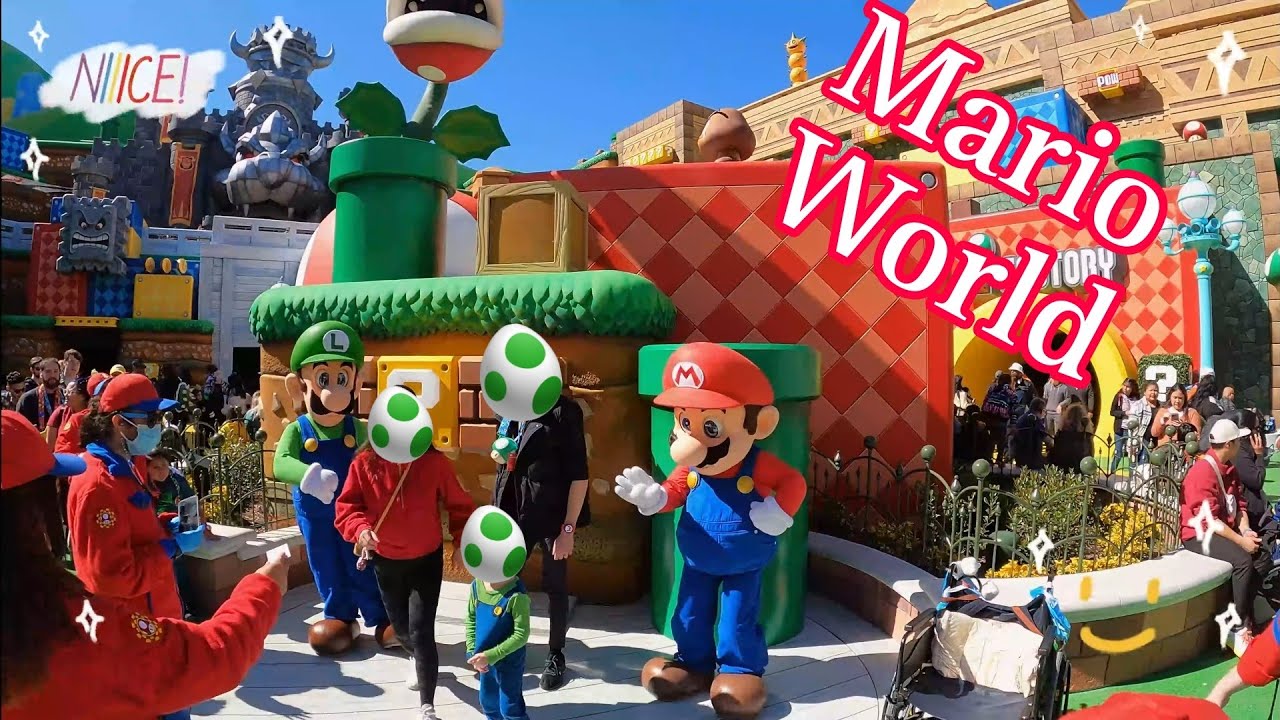 Family V / Super Mario World / Universal Studios Hollywood - YouTube