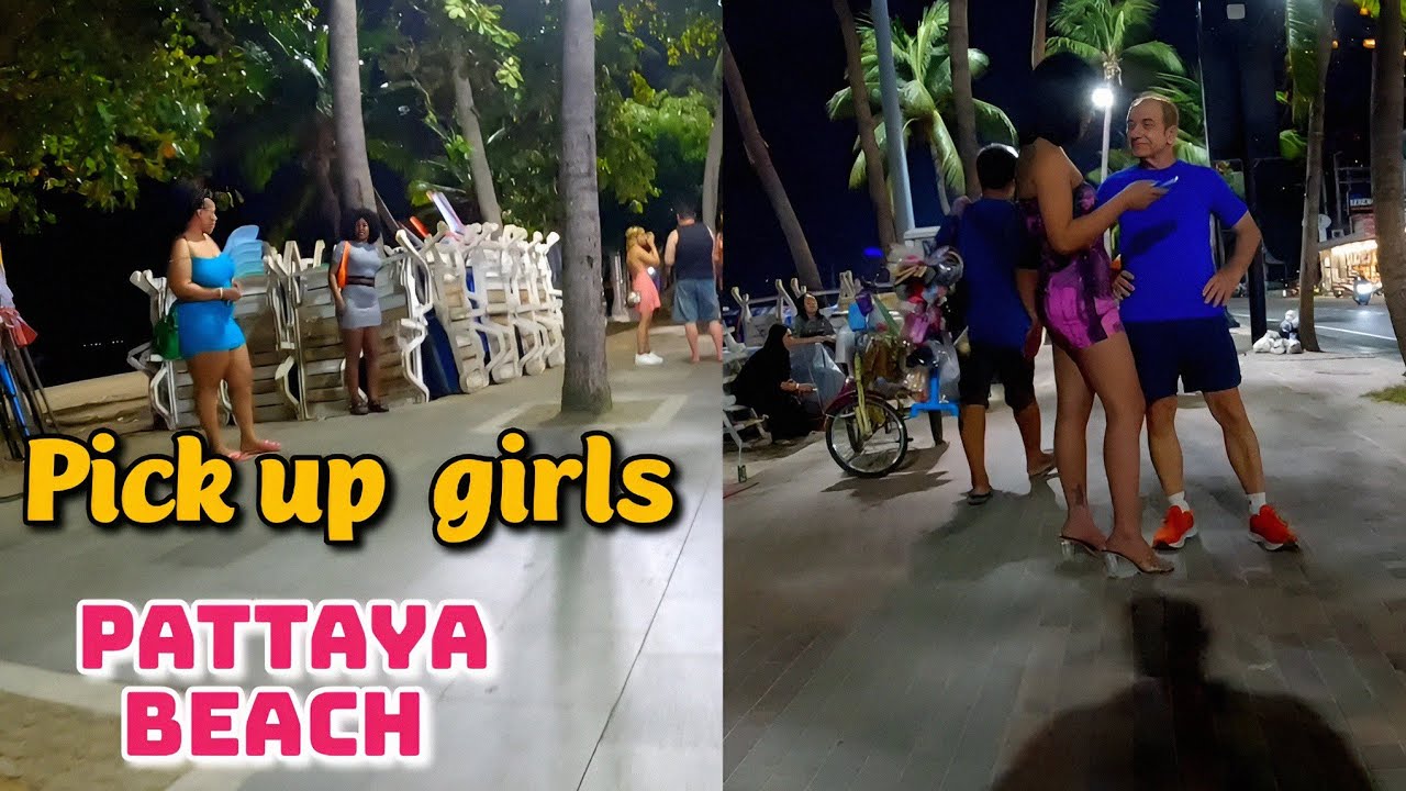 Beach pick up girls | Pattaya beach🇹🇭 road | Thailand - YouTube