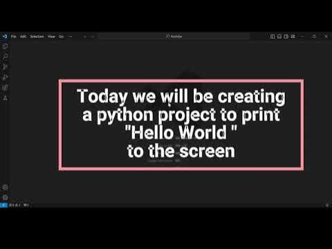 First Python Program Hello World - YouTube