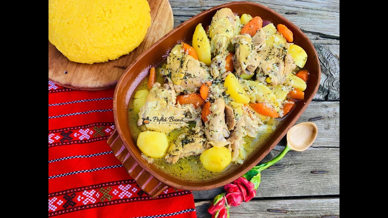 Ostropel alb de pui inabusit reteta moldoveneasca | Gina Bradea - YouTube