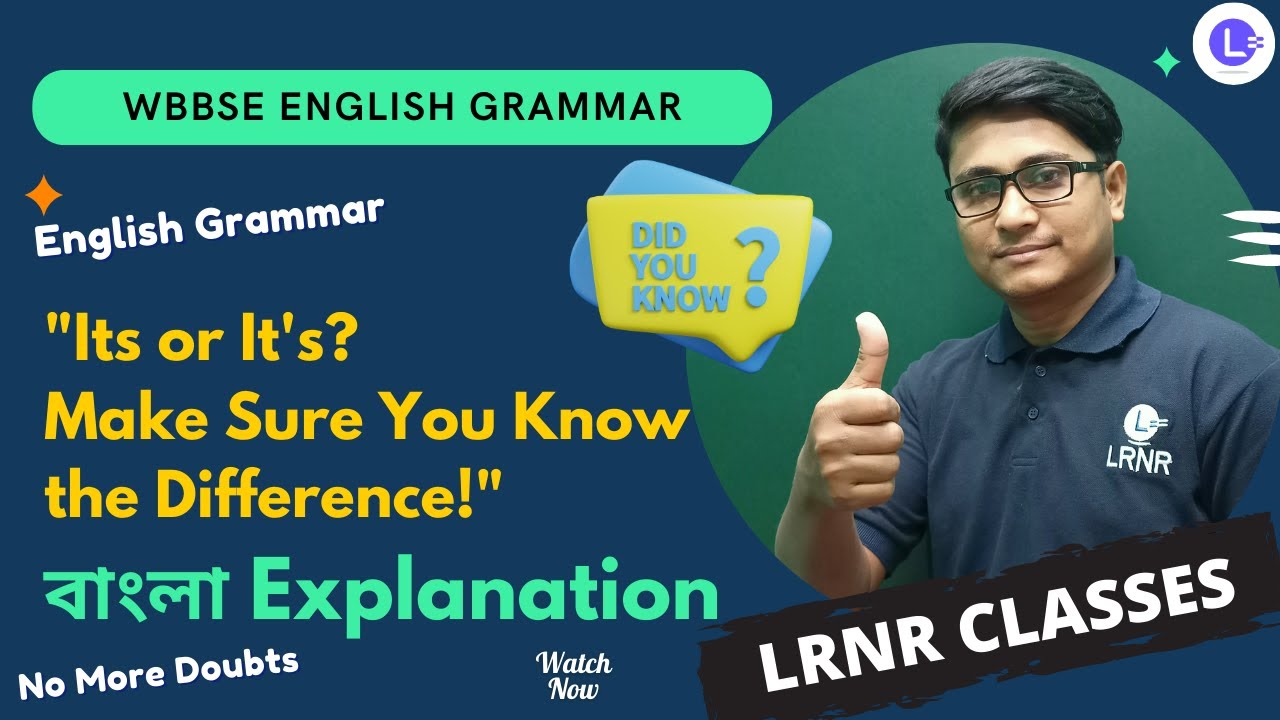 "Its or It's? Make Sure You Know the Difference!" || English Grammar ...