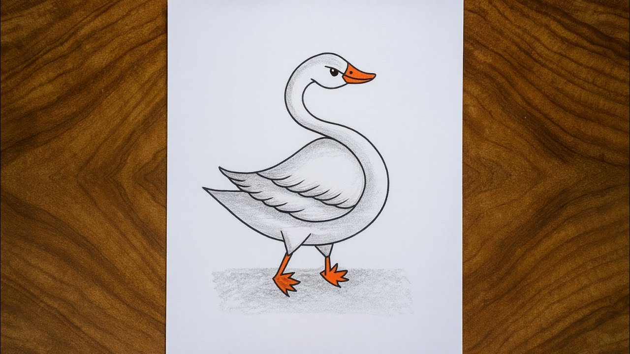 How to Draw a Duck From S Letter || Easy Duck Drawing || Number Drawing ...