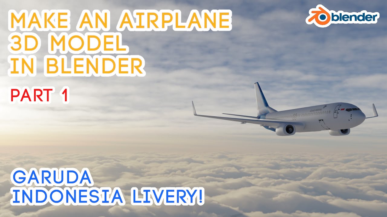 Membuat 3d Model Boeing 737 | How to make Boeing 737 3d model (Blender ...