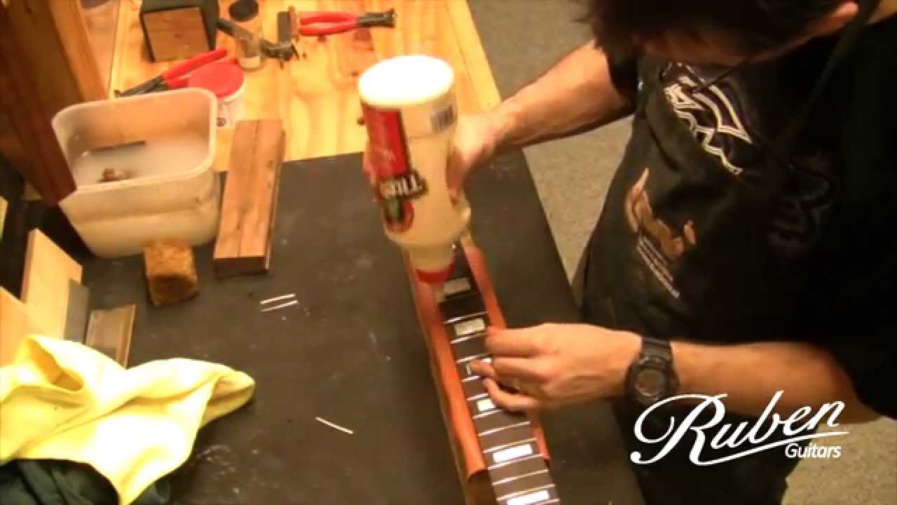 Making of Dave Powys's Custom Guitar Part 4 - YouTube