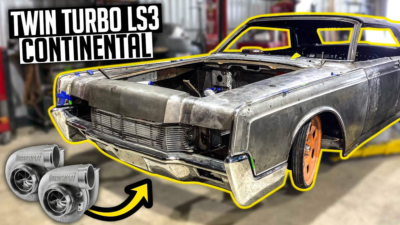 LS Swapped Continental Gets Mirror Image Turbos! - '67 LS3 Lincoln ...
