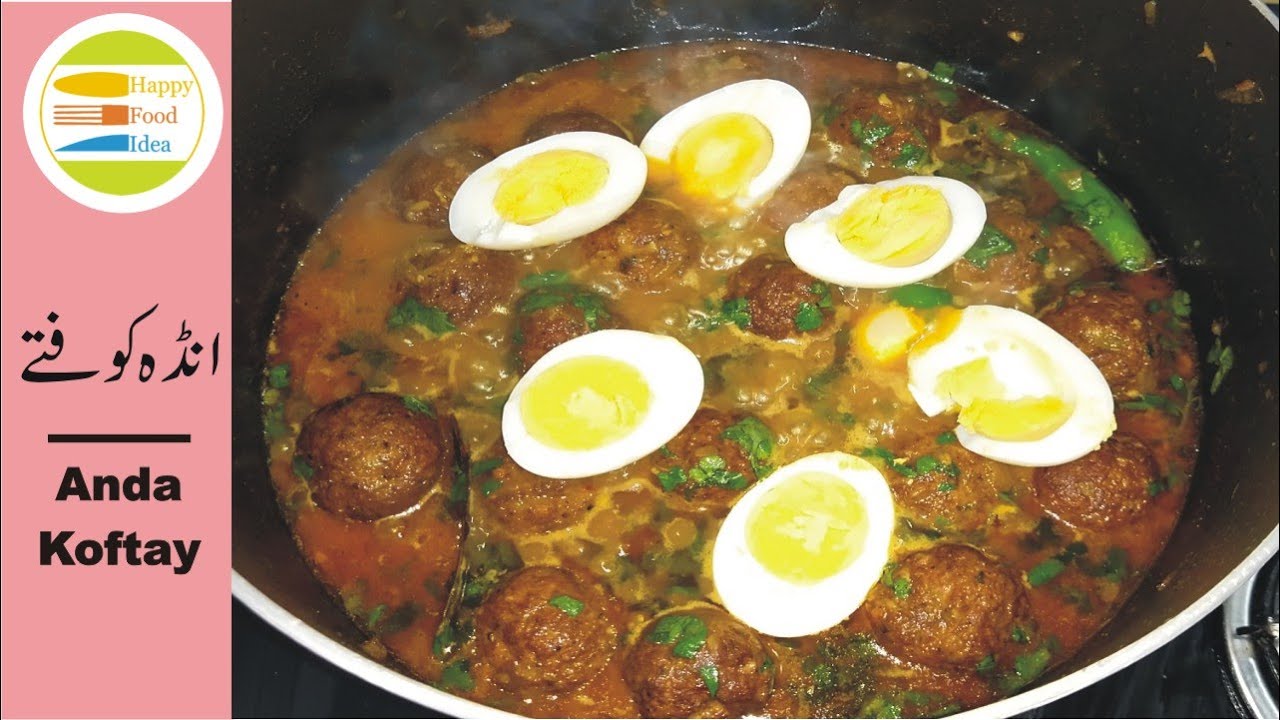 Anda Kofty Recipe | Kofta Curry by Happy Food Idea - YouTube