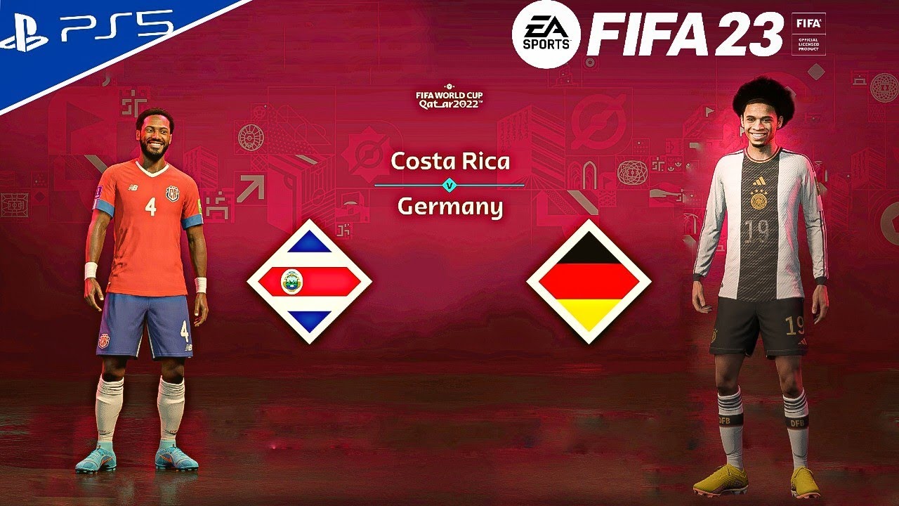 FIFA 23 - Costa Rica vs Germany - Qatar World Cup 2022 Group Stage ...