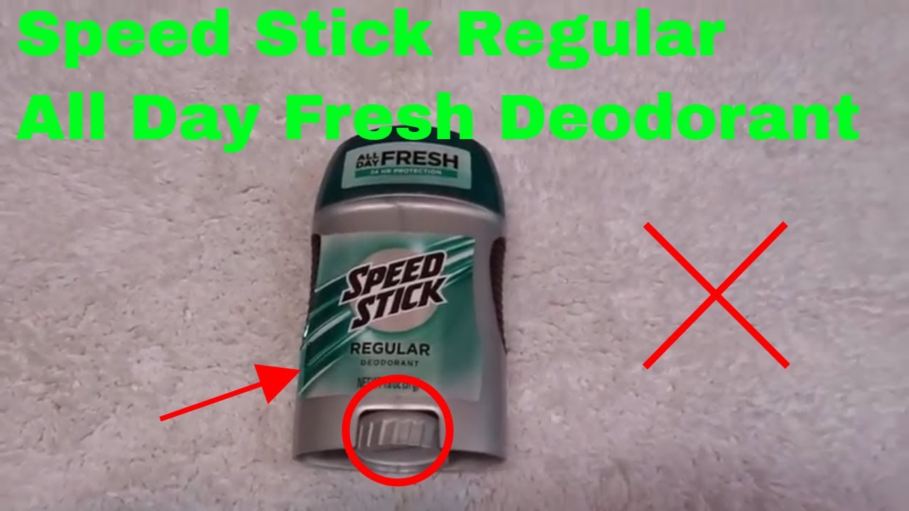 How To Use Speed Stick Regular All Day Fresh Deodorant Review - YouTube