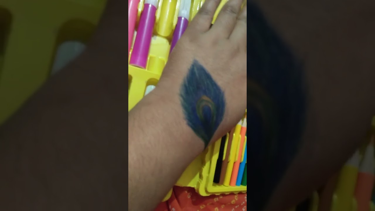 MOR PANKH HAND MADE DRAWING SHORT# - YouTube