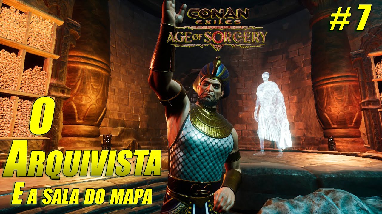 Encontramos O Arquivista na Sala do Mapa - Conan Exiles: Age Of Sorcery ...