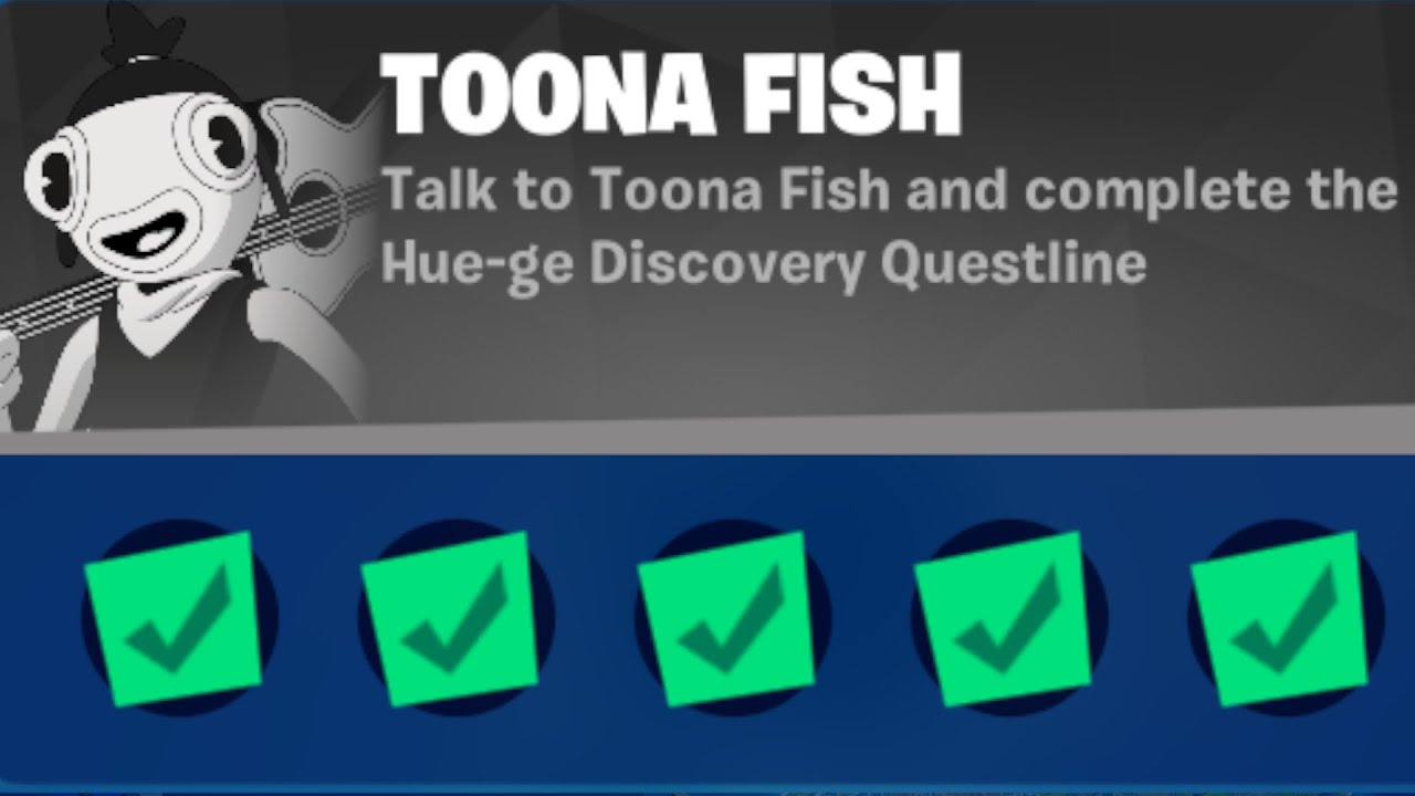 Toona Fish All Quest - Fortnite - YouTube