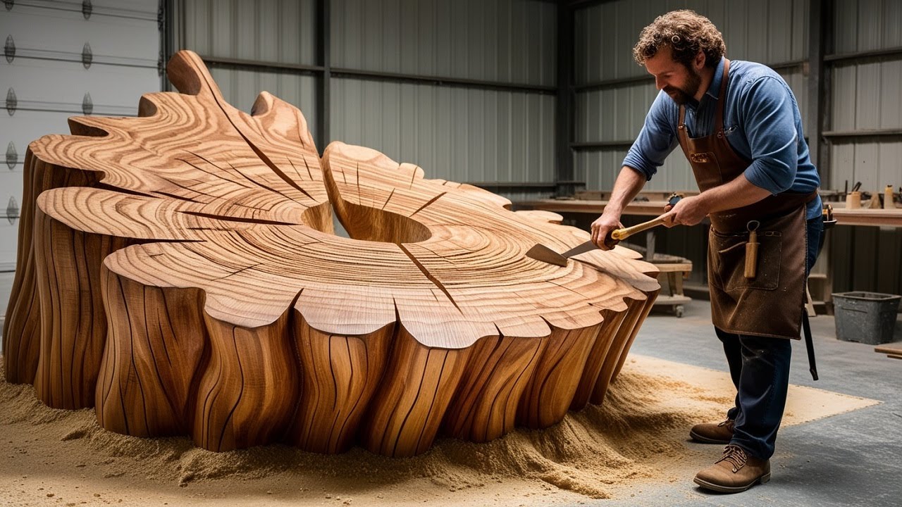 Mr. Phuong, A 20-Year-Old Carpenter: Used A Long-Rotted Tree Stump To ...