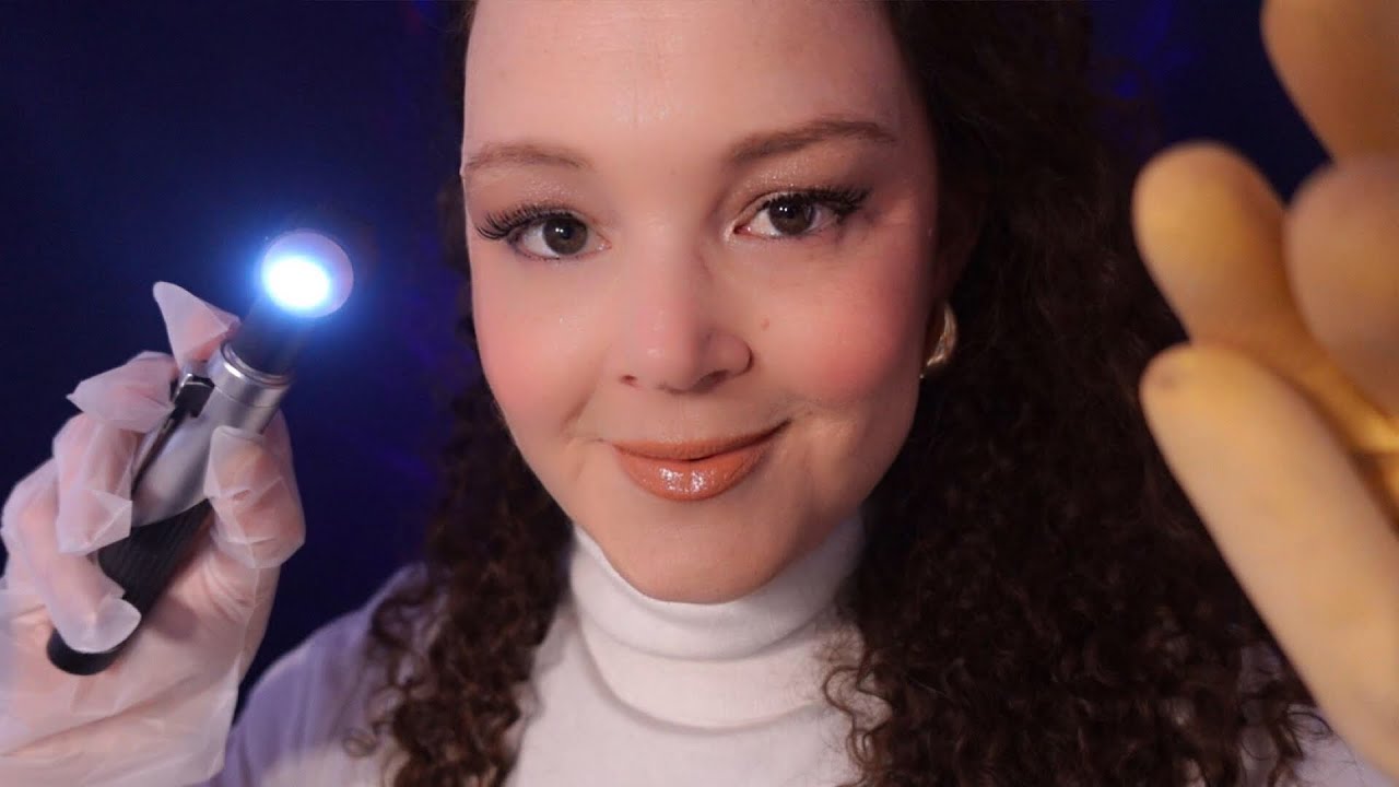 ASMR Gloves Sounds for Sleep, Soft Spoken | Scalp Exam | Eye Exam ...
