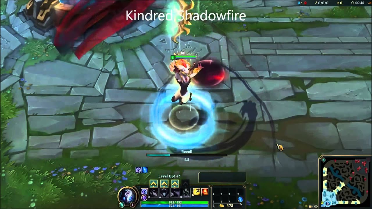 Skin Kindred Shadowfire League of Legends Skins Review - YouTube