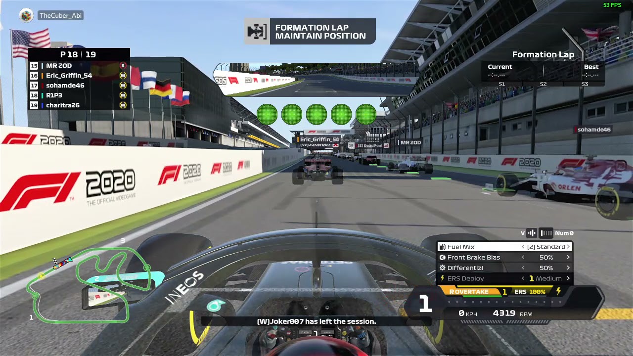 Anti stall in F1 2020 - YouTube