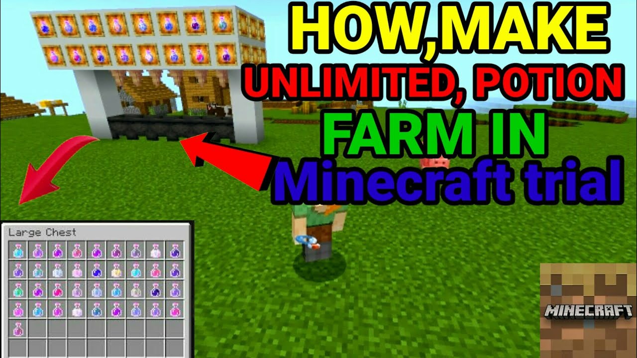 how to make potion farm in minecraft trial or Minecraft 1.19, unlimited ...
