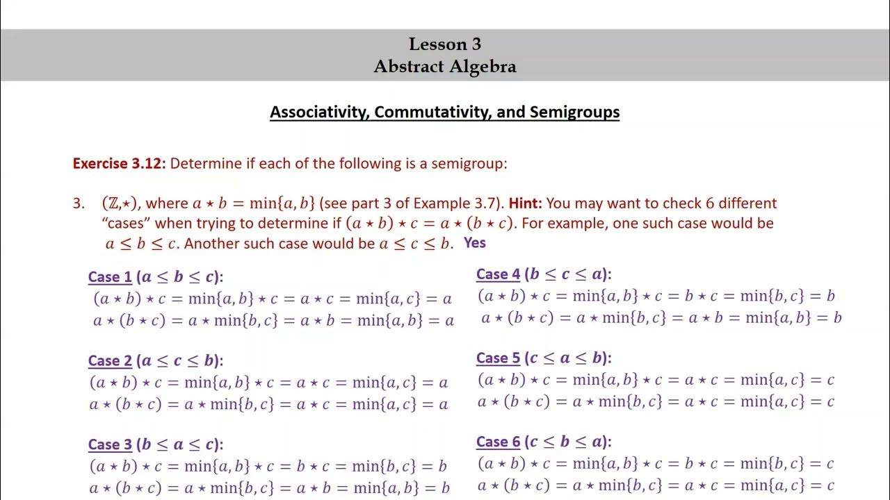 Pure Math for Pre-Beginners - Lesson 3 - Abstract Algebra - Part 2 ...