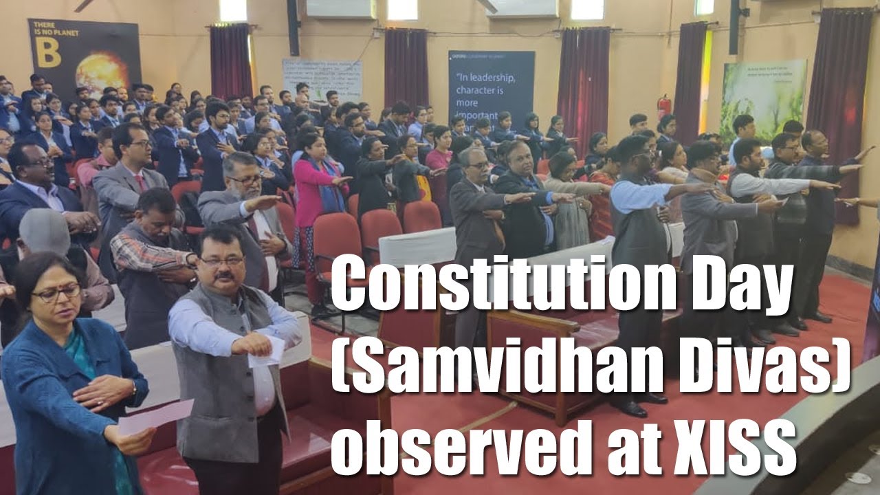 Constitution Day (Samvidhan Divas) observed at XISS - YouTube