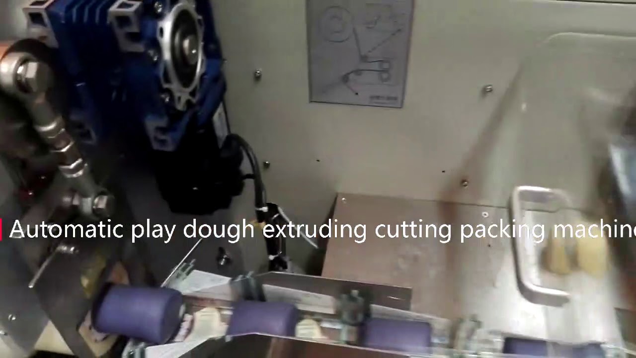 Automatic modeling clay magic clay play dough packing machine - YouTube