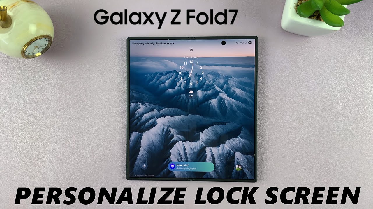 How To Customize Lock Screen On Samsung Galaxy Z Fold 7 - YouTube