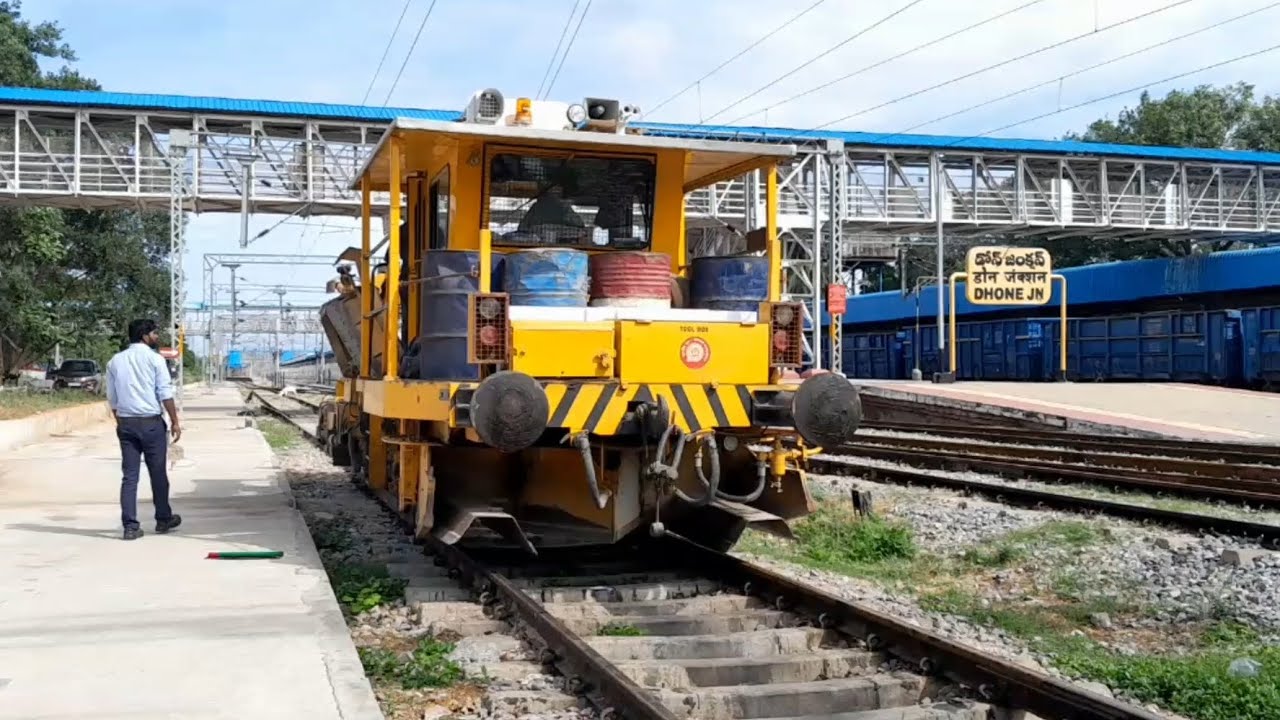 BRM [ Ballast Regulating Machine ] 💛 Indian Railways - YouTube