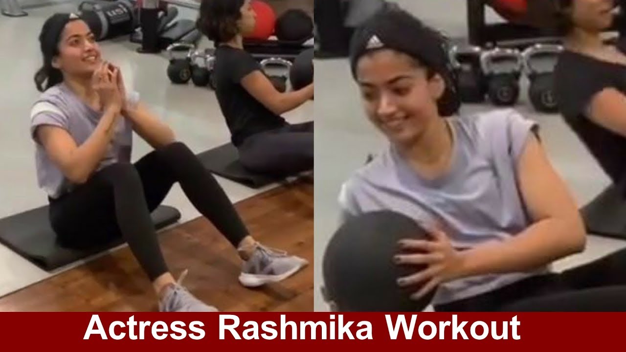 Rashmika Mandanna Gym workout Fitness Training #RashmikaMandanna - YouTube