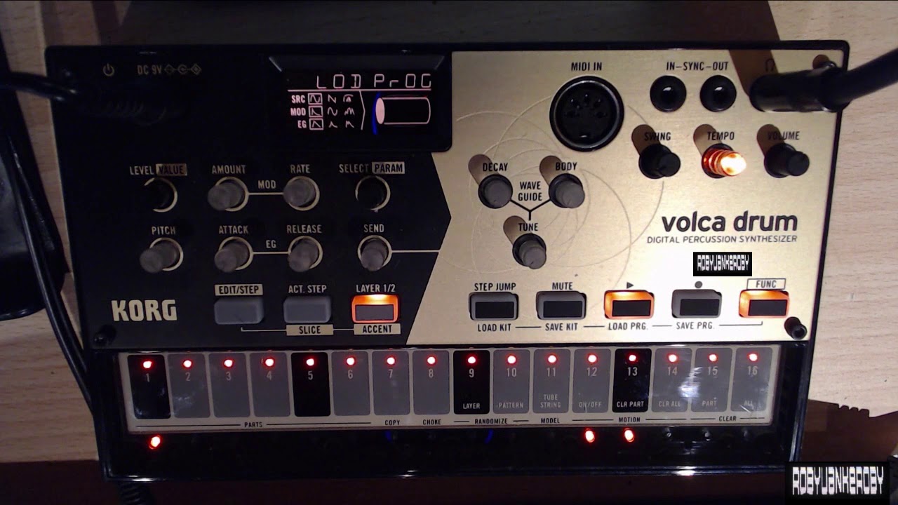Volca Drum - Presets Patterns + Factory Reset (NO TALK) - YouTube