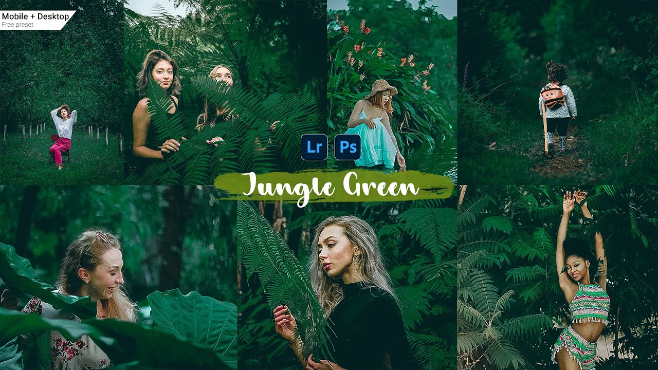 COLOR GRADING PRESET - JUNGLE GREEN PRESET - DNG & XMP - MOBILE ...