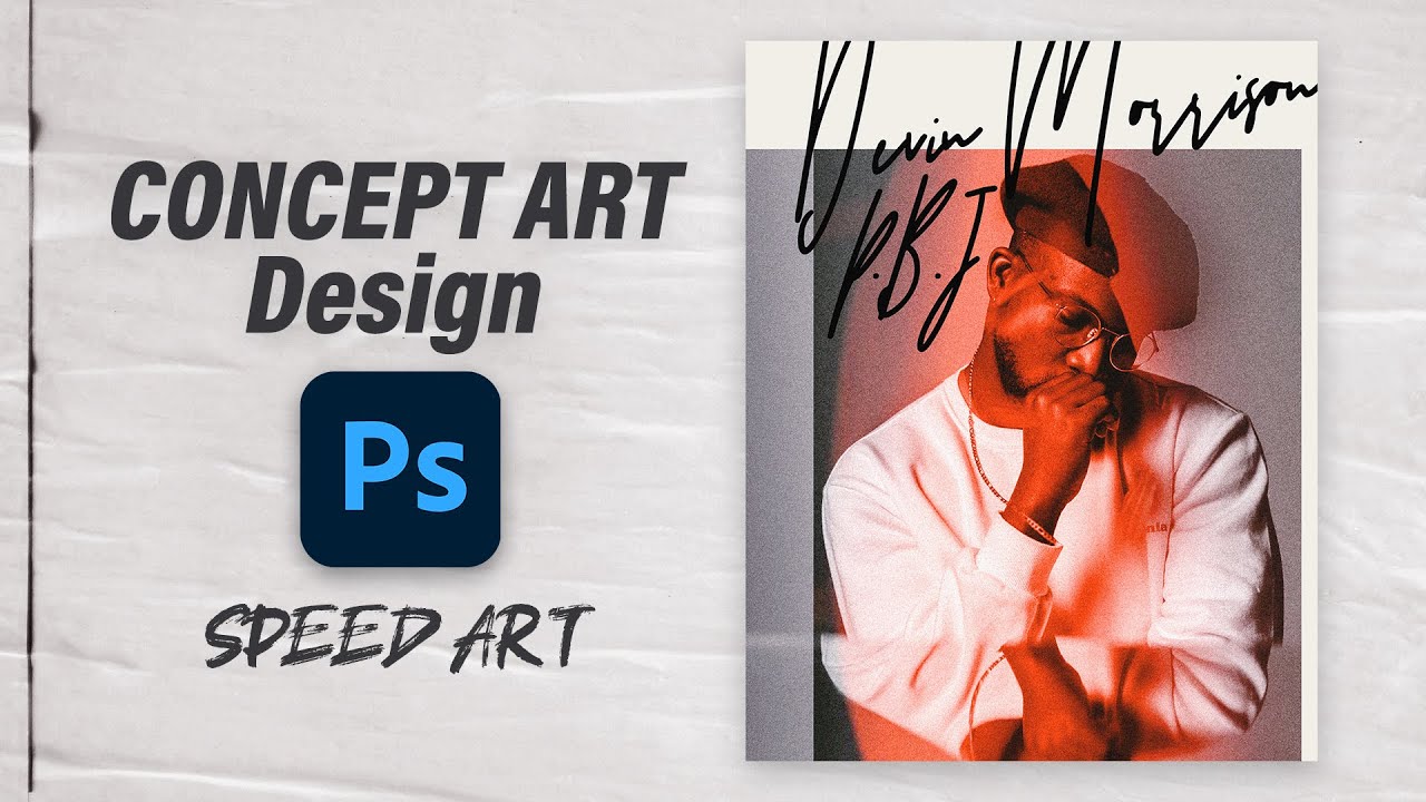 Concept Art | Devin Morrison - P.B.J. | Photoshop Speed Art - YouTube