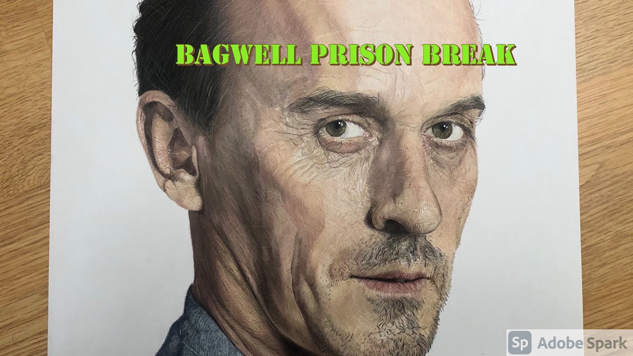 T-BAG PRISON BREAK SPEED DRAWING (Robert Knepper) - YouTube