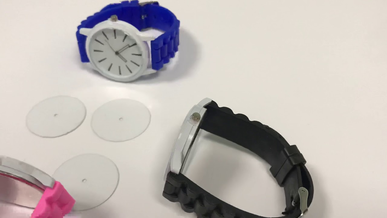 Sublimation Silicone Watch with aluminum insert - YouTube