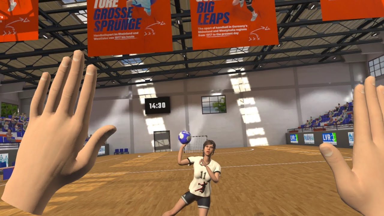 Handball VR simulator by ARworks - YouTube