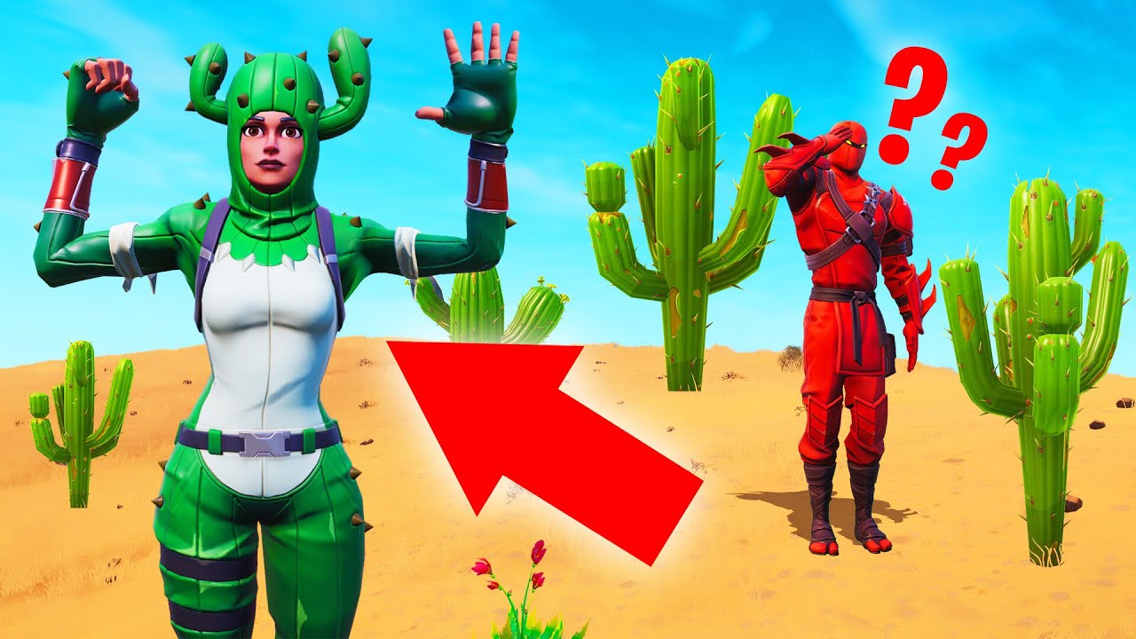 Hiding As A CACTUS In FORTNITE! (Hide And Seek) - YouTube