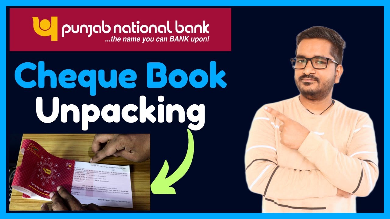 Punjab National Bank First Free Cheque Book Unpacking | Cheque Book For ...