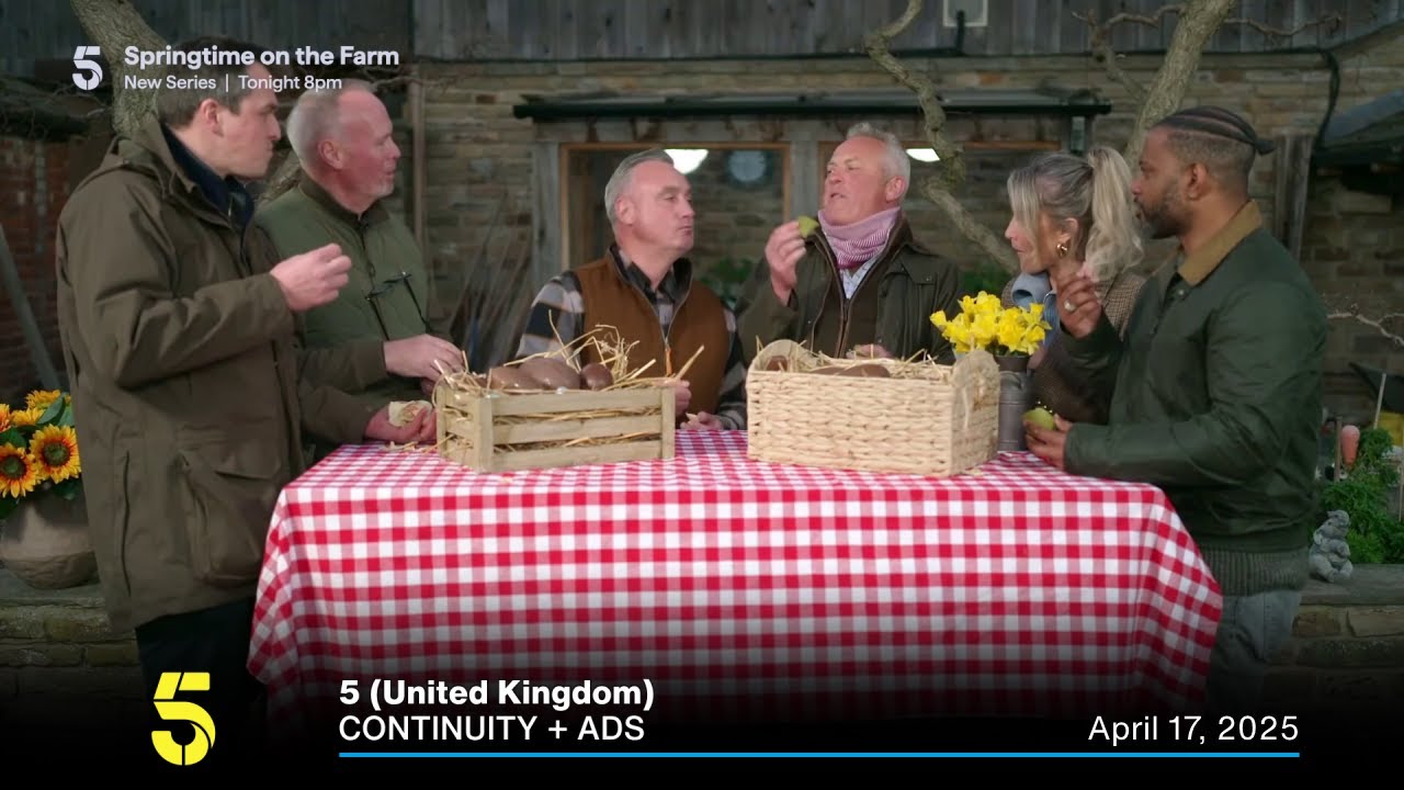 5 (UK) continuity + ads | April 17, 2025 - YouTube