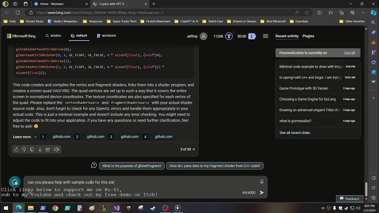 Imgui on Framebuffer (pt2) for Space Station GUI in Space Trader | C++ OpenGL - YouTube