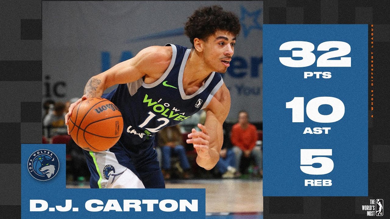 DJ Carton Puts Up ANOTHER 30+ PTS Performance in Iowa Wolves Win ...