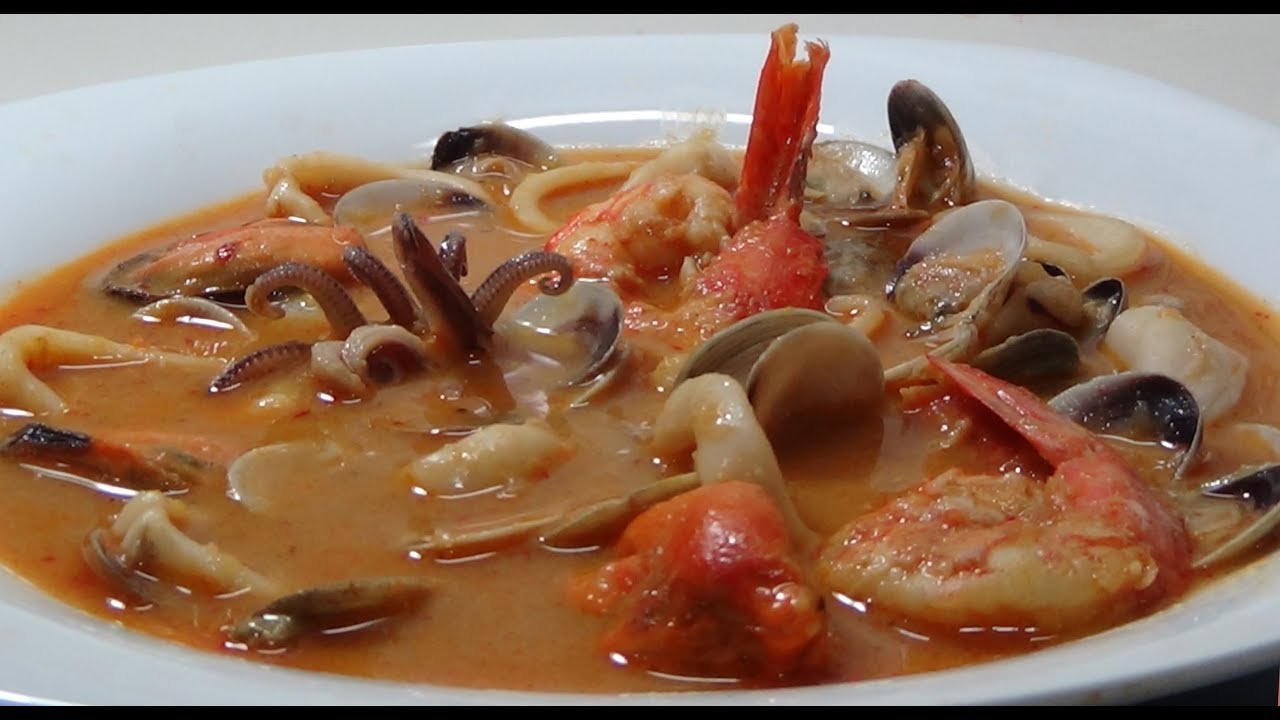 SOPA DE MARISCO (SABOR DE MAR) - YouTube