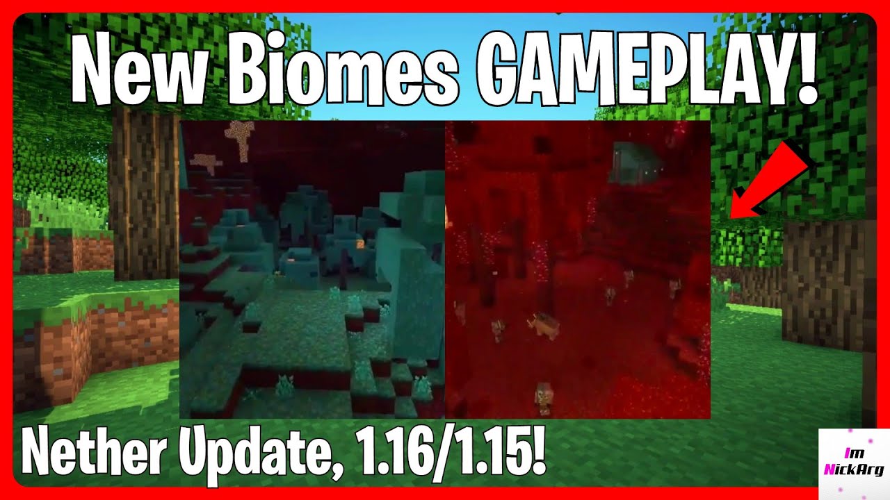 *NEW* Biomes GAMEPLAY Coming Soon! (Nether Update, 1.16/1.15 ...