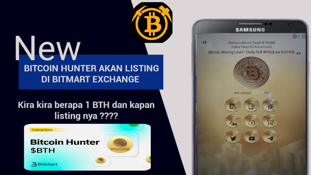 BITCOIN HUNTER AKAN LISTING DI EXCHANGE BITMART PERKIRAAN BERAPAKAH 1 BTH APAKAH SETARA ETH/BTC ...