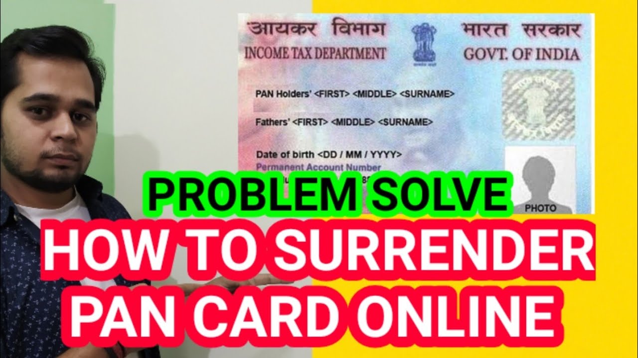 How To Surrender Pan Card Online | Problem Solved | Asa Kro, Best Hoga ...