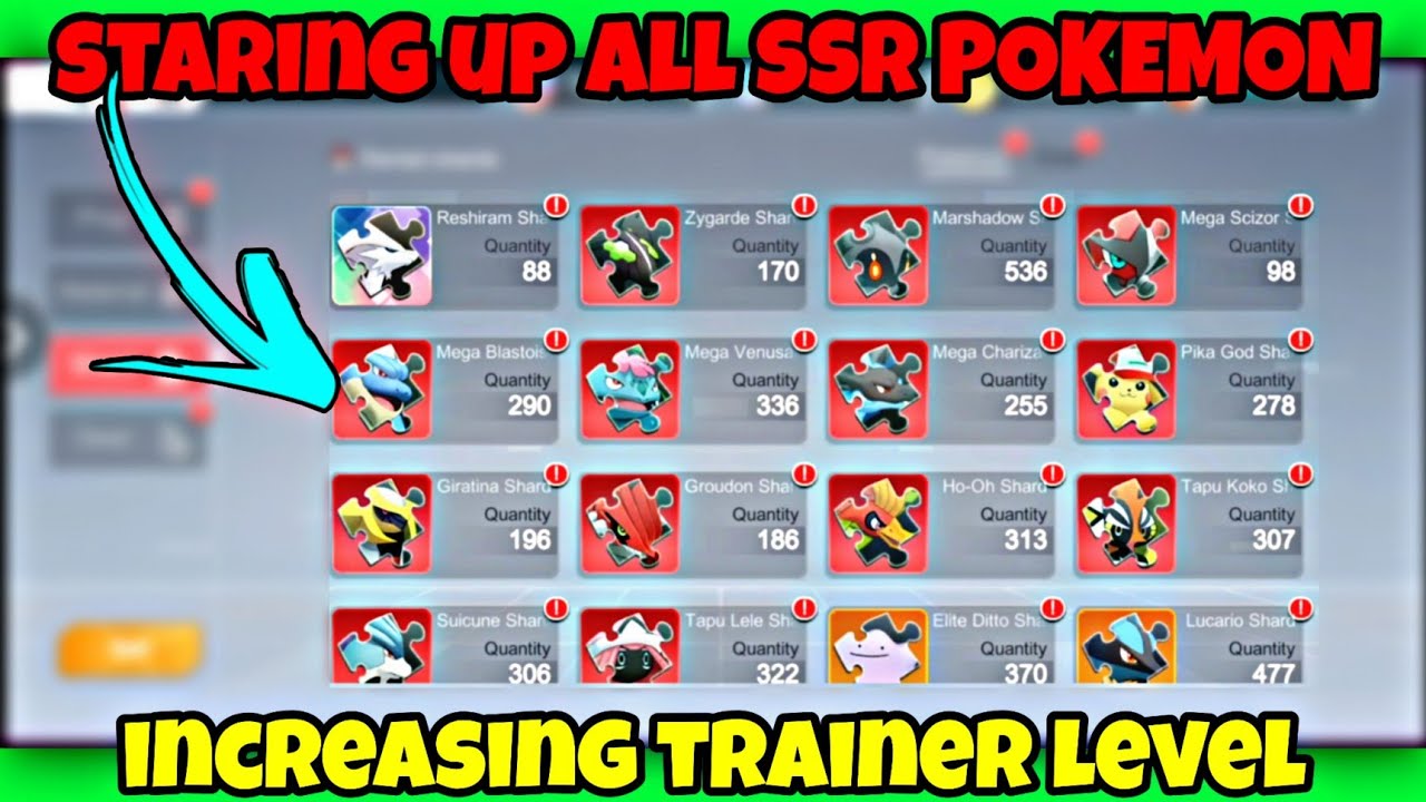 STARING UP ALL SSR POKEMON in Monster World Trainers gameplay EP-180 # ...