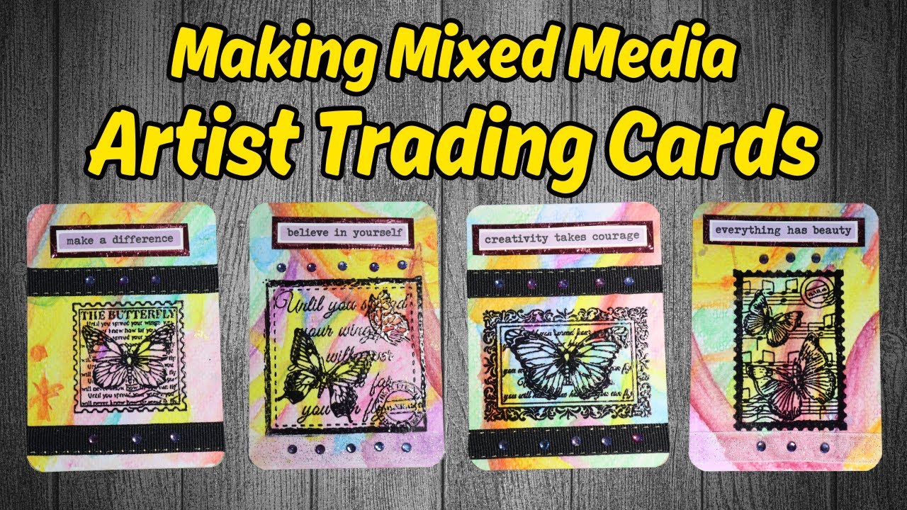 Watercolor ATC Tutorial: Mixed Media Tips - YouTube