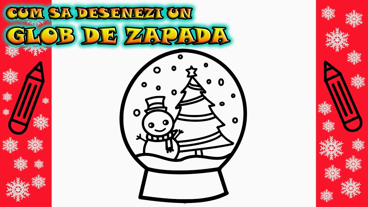Cum Sa Desenezi UN GLOB DE ZAPADA | Deseneaza Singur | Invata Usor sa ...
