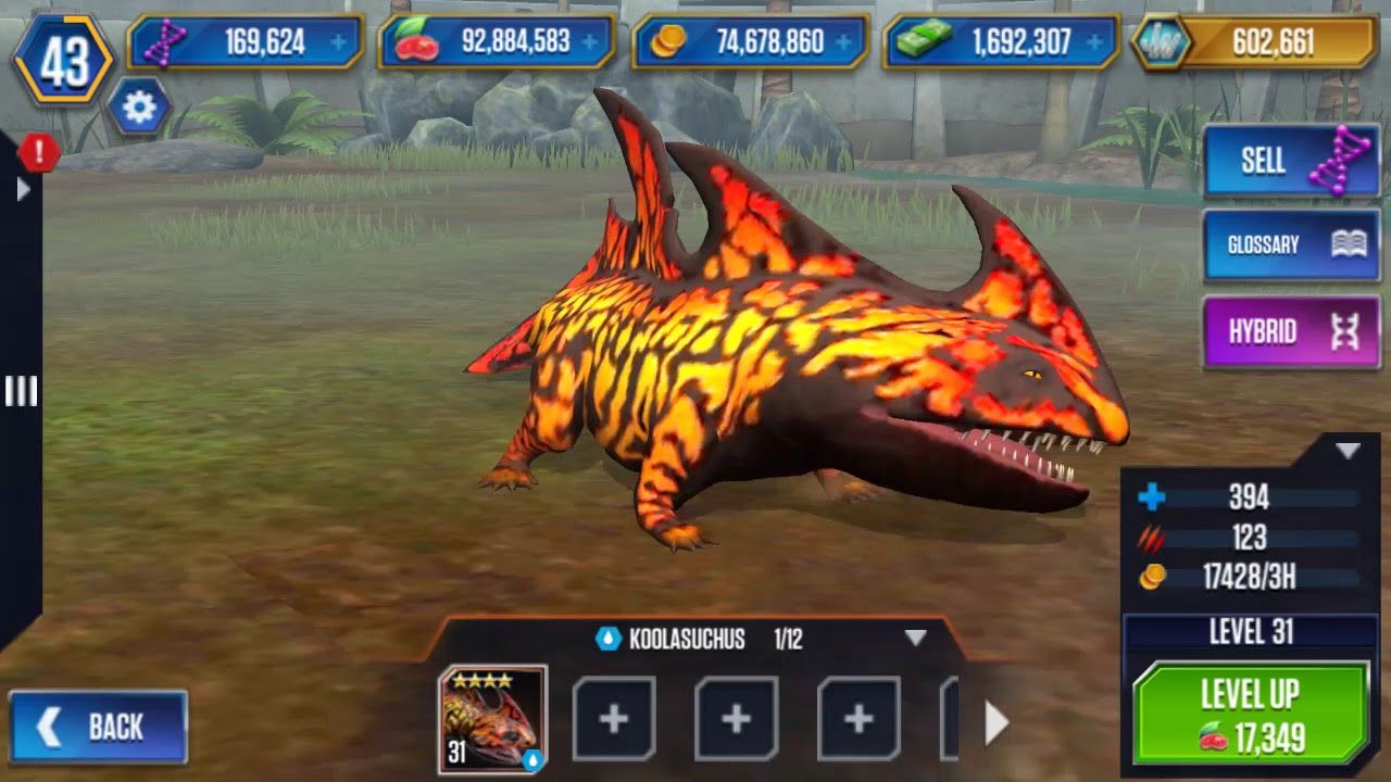 KOOLASAURUS! | Jurassic World The Game | - YouTube