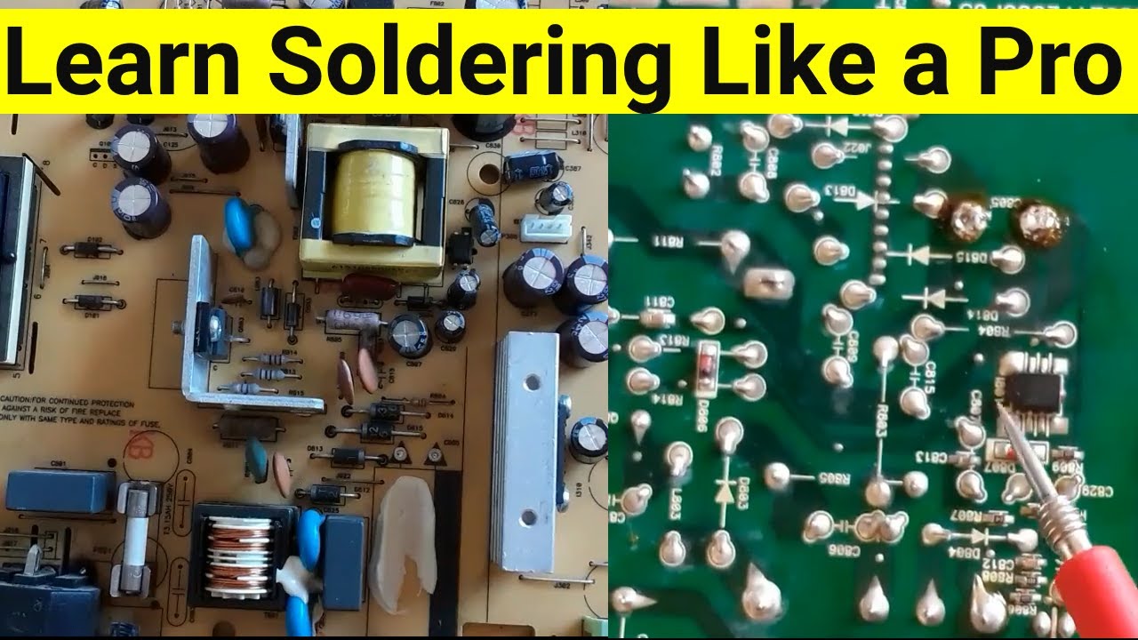 Learn how to solder and desolder electronic components Like a Pro - YouTube