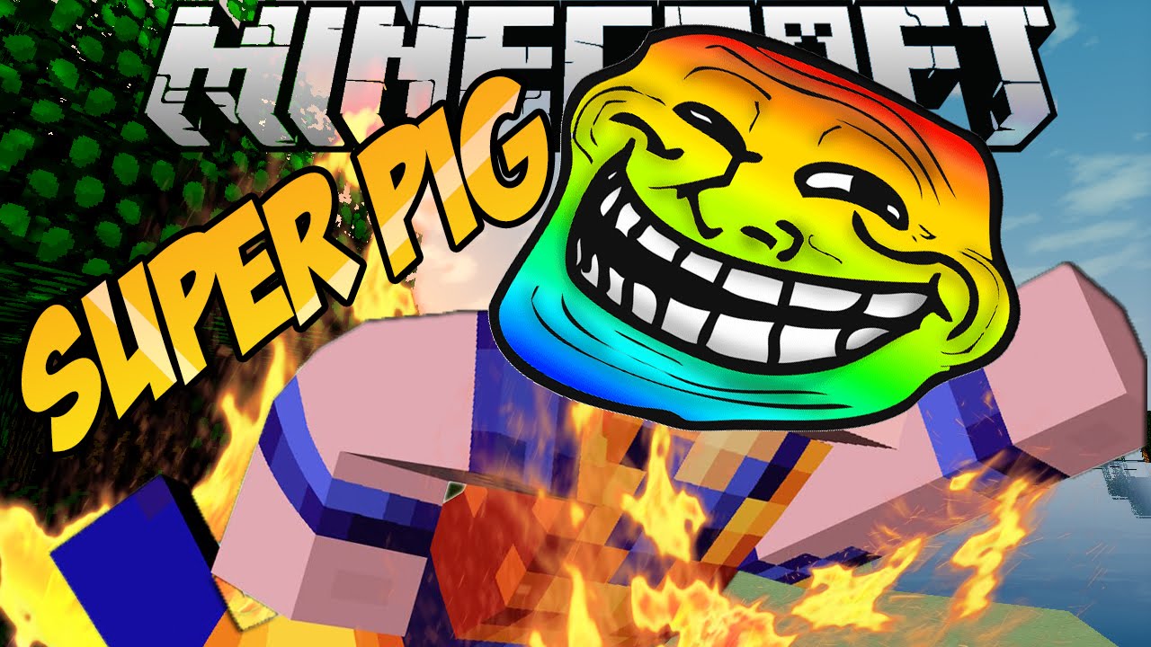Minecraft mody! ZOSTAŃ SUPER ŚWINIĄ! | SUPER PIG MOD - YouTube